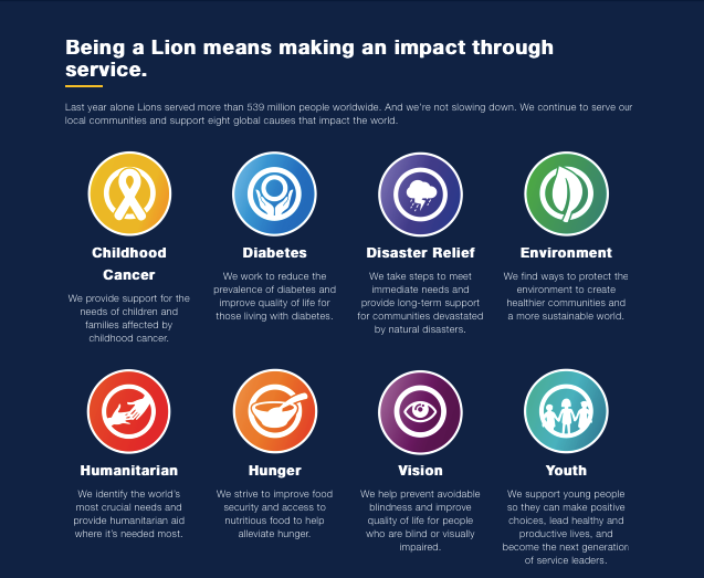 Global Causes – Thorndale, Downingtown, Exton Branch Lions Club